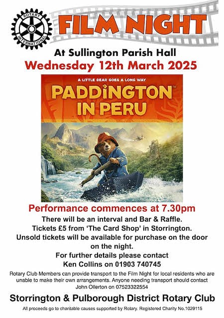 Storrington Film Night: "Paddington in Peru" - Storrington, West Sussex