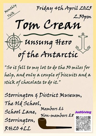 Storrington Museum: "Tom Crean - Unsung Hero of Antarctic Exploration ...
